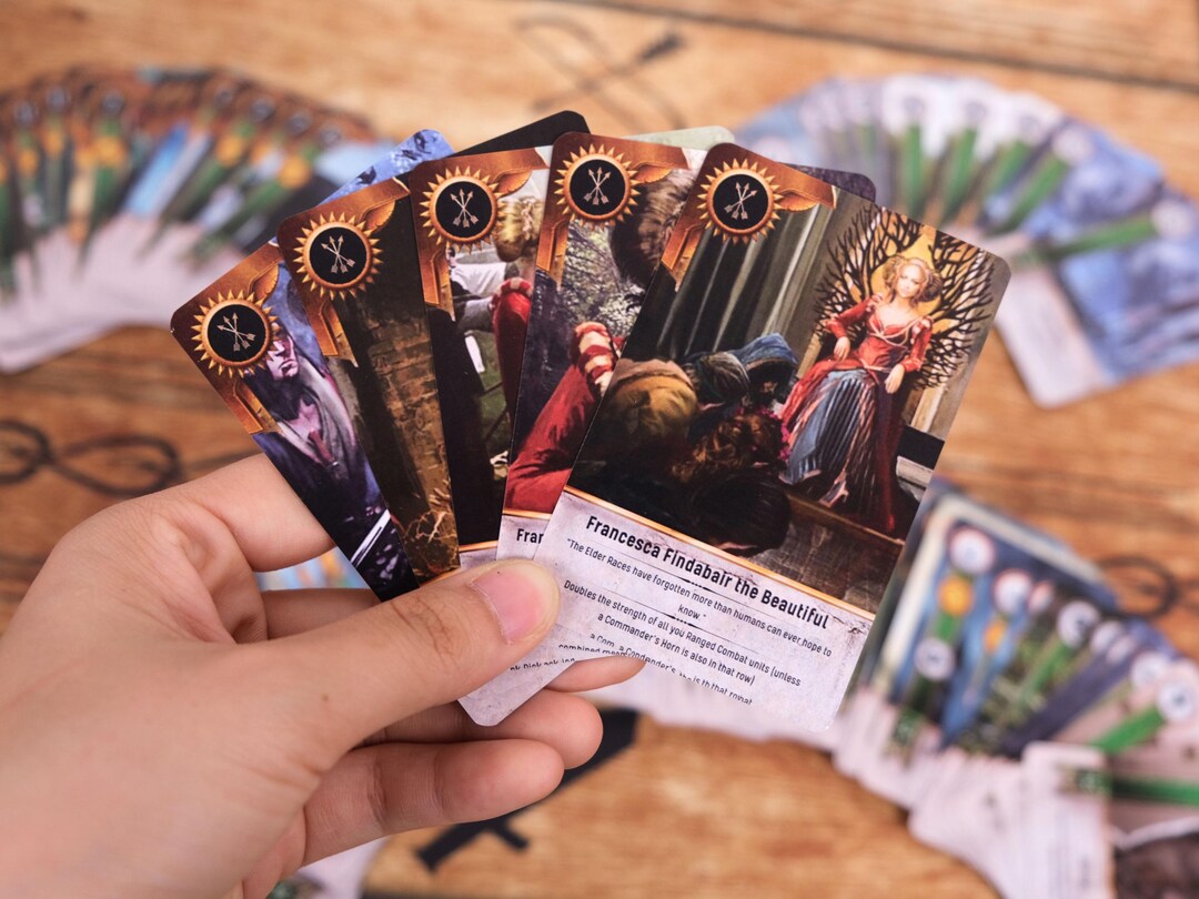 Gwent Cards 527 Cards With Luxury Leather Case All 5 Decks Playmat and ...