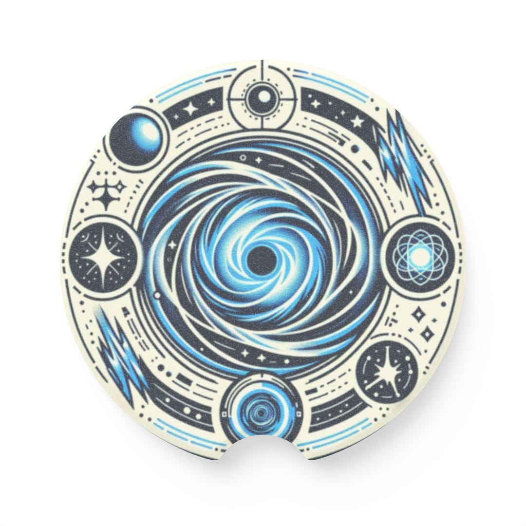 Soapstone Car Coaster - Space Stone (blue Infinity Stone) - Etsy
