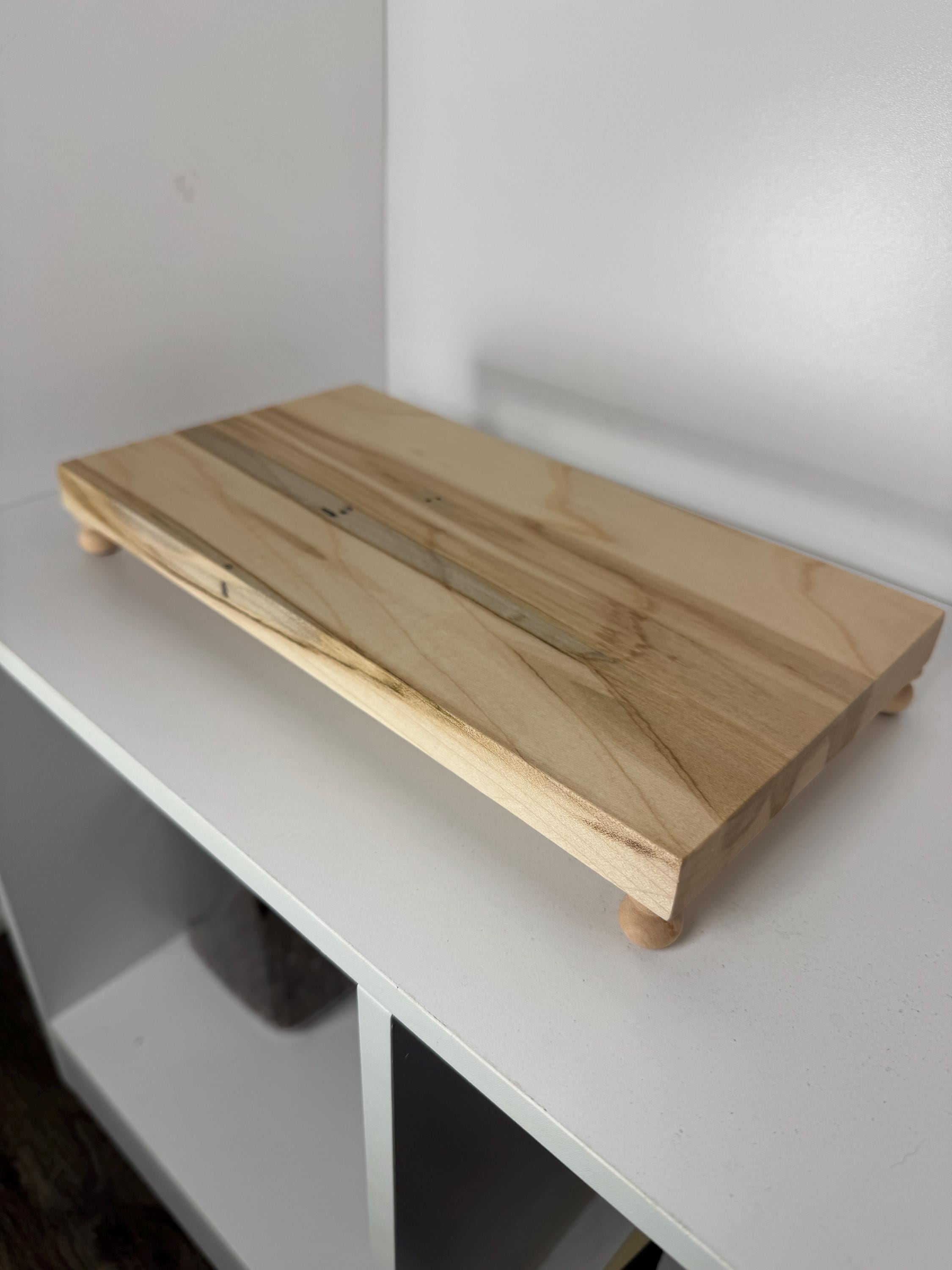 Handcrafted Ambrosia Maple Wood Riser Decorative & Functional With ...