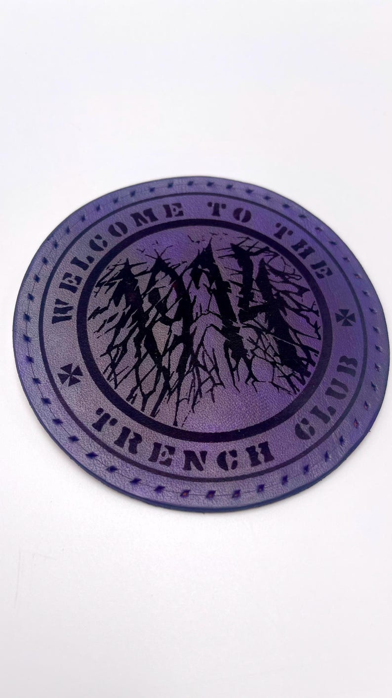 Leather Sew on Patches With Your Logo. Metal Band Jacket Custom Patch. Upcycled Merchandise. - Etsy