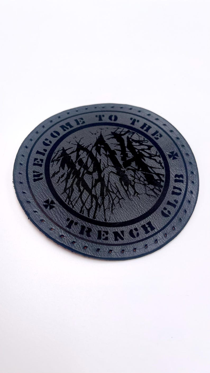 Leather Sew on Patches With Your Logo. Metal Band Jacket Custom Patch. Upcycled Merchandise. - Etsy