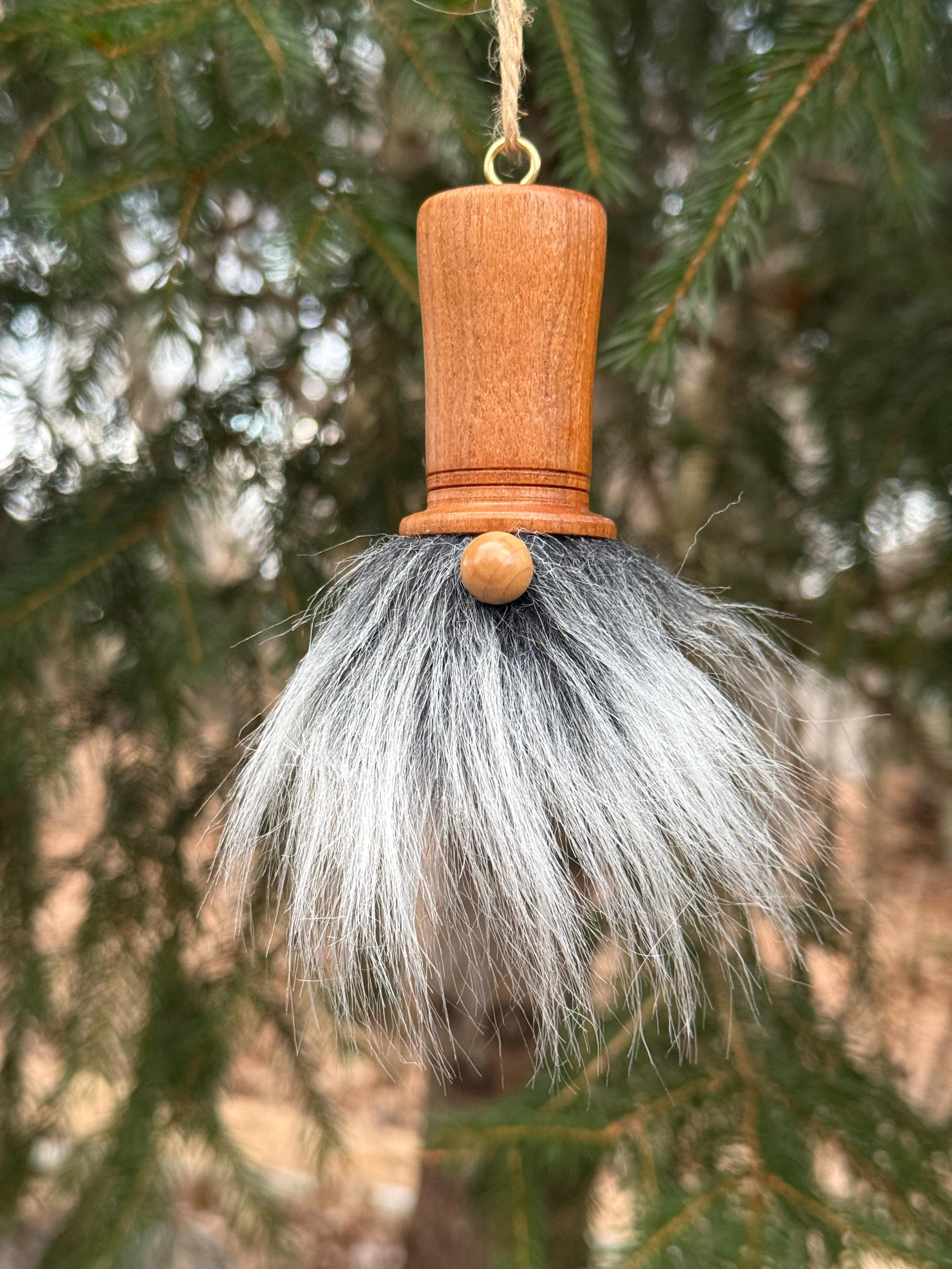 Hand Turned Gonk Ornament in Cherry - Etsy