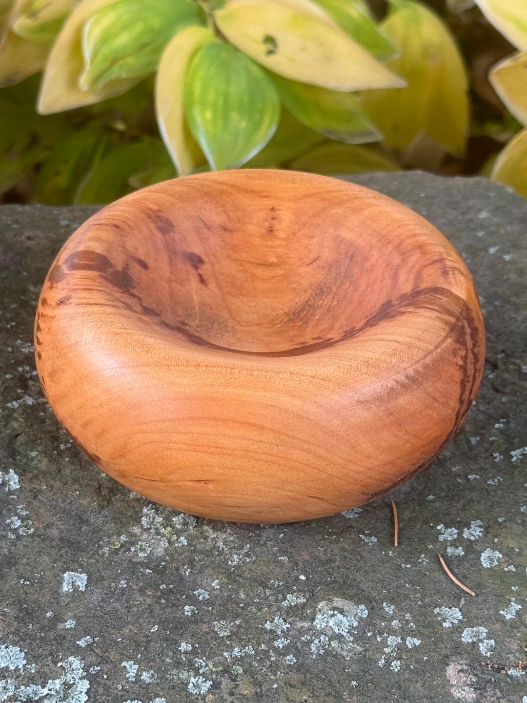 Hand Turned Donut Bowl in Spalted Pennsylvania Cherry - Etsy