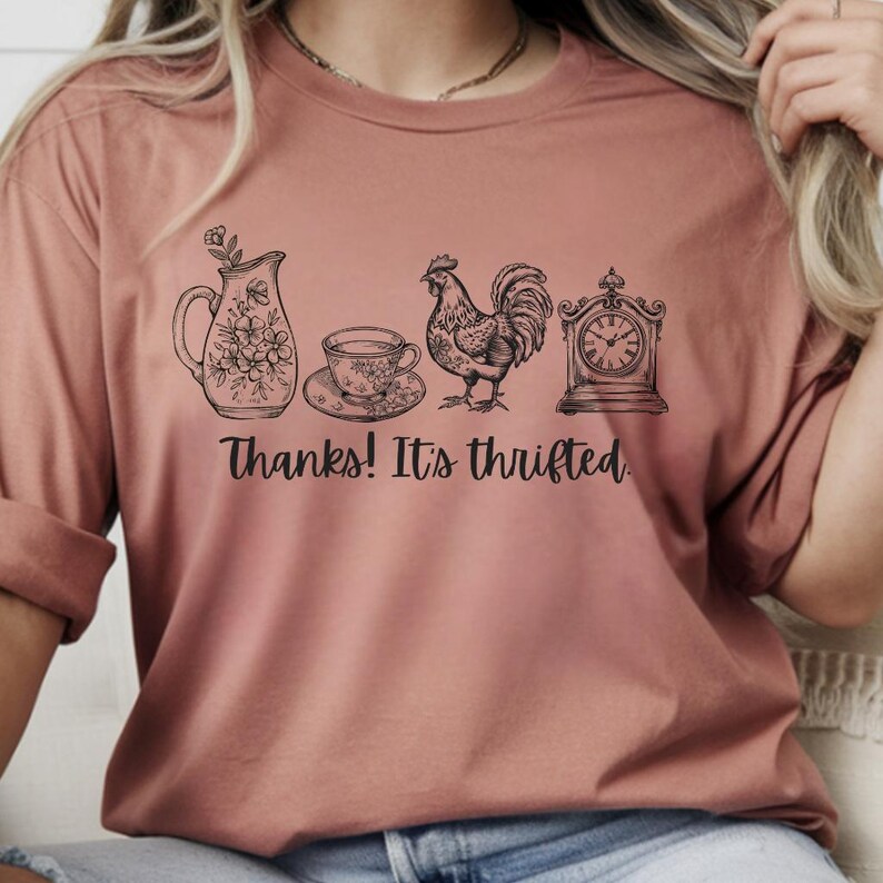 Thanks! It's Thrifted Digital PNG and SVG Files- Tshirt Design for ...