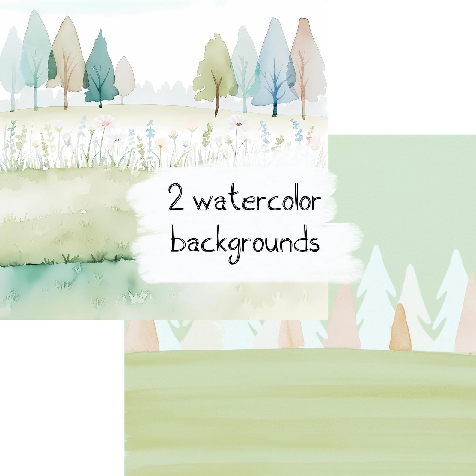 Watercolor Woodland Animals Reading Clipart: Forest Book Lovers ...