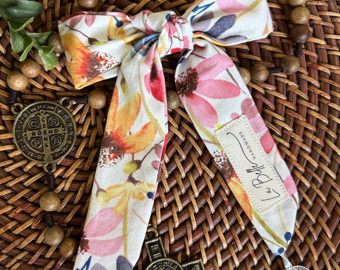 The Labelle Blessing Sash- Miraculous & St. Benedict Medals- Handmade ...