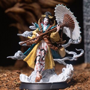 Japanese Fantasy Geisha Yana Muto Miniature for Dnd Pathfinder ...