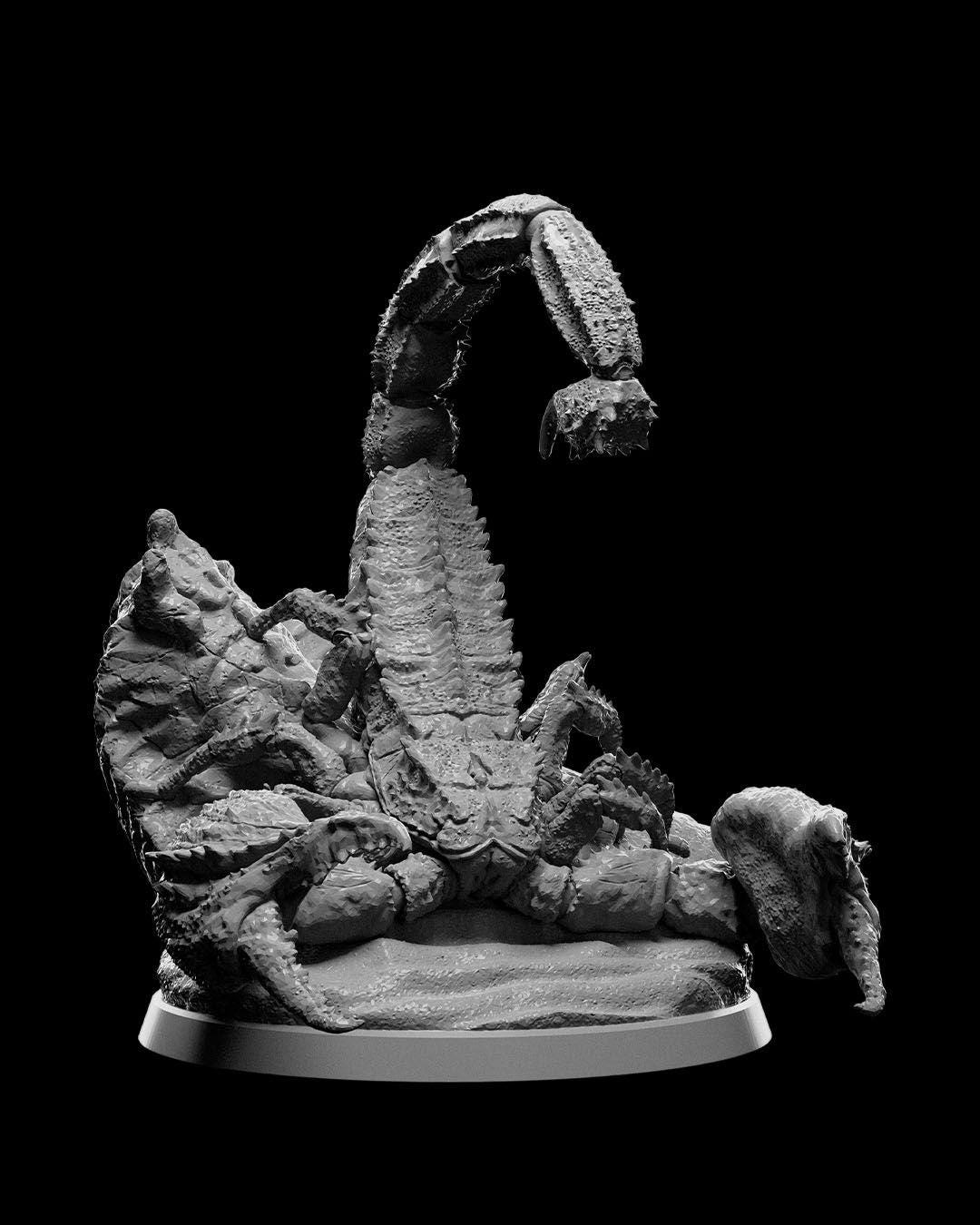 Epic Giant Scorpion Miniature for Dungeons and Dragons Pathfinder TTRPG ...