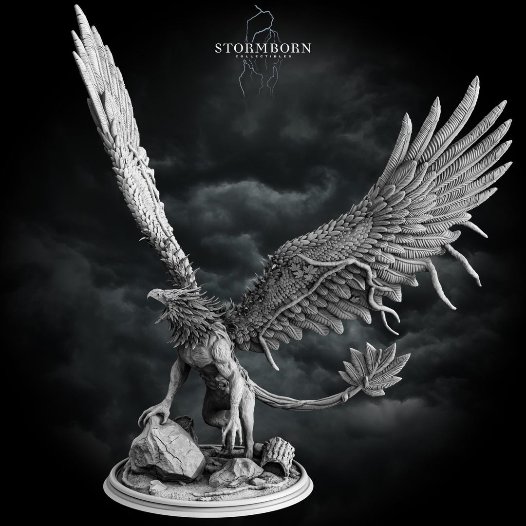 Corrupted Forest Gryphon Miniature Blighted Gryphon Monster Resin Dnd ...