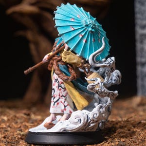 Japanese Fantasy Geisha Yana Muto Miniature for Dnd Pathfinder ...