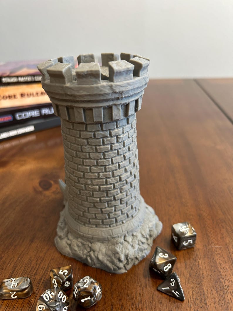 Mimic Dice Tower: 3D Printed Fantasy Terrain for Dnd - Etsy