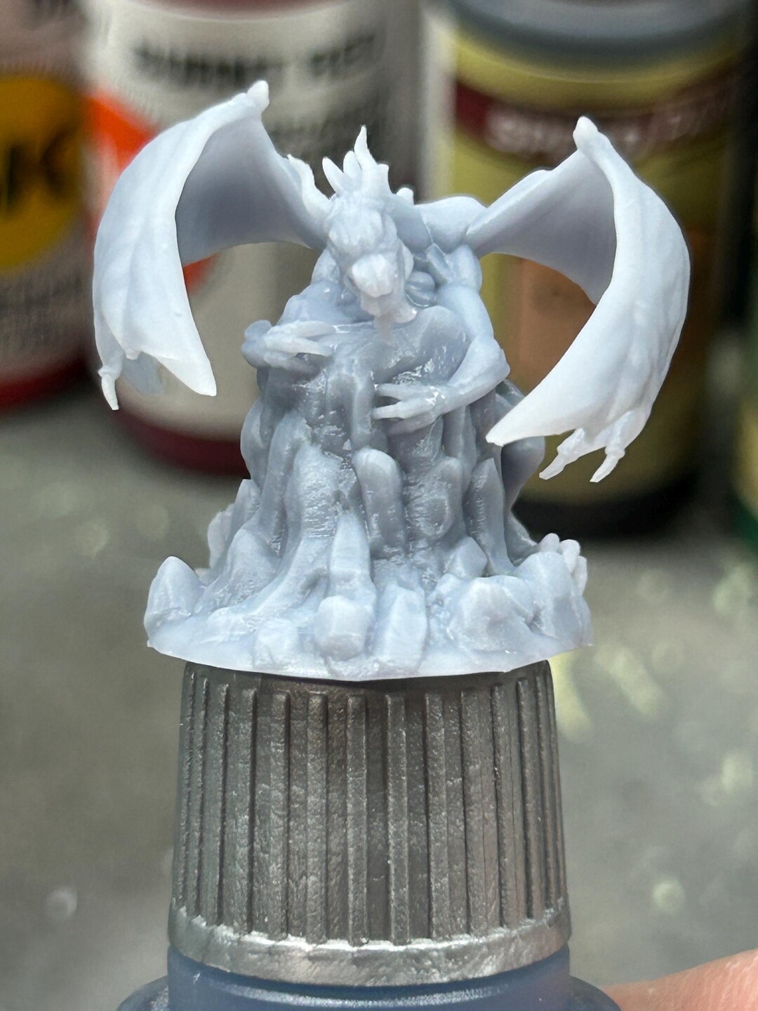 Winged Imp Gargoyle Paint Cap Topper Color Swatch for Contrast Speed ...