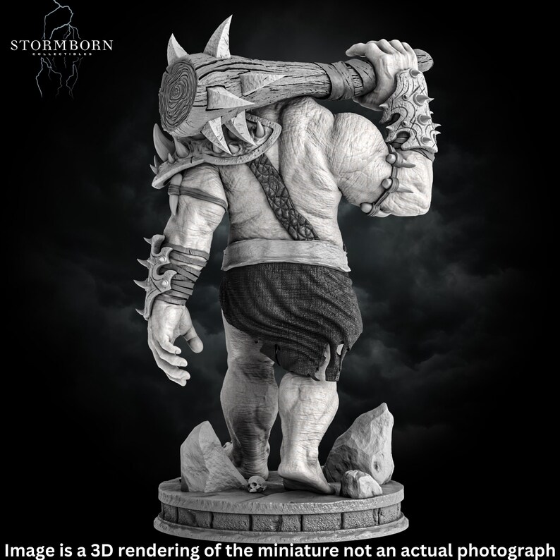 Mountain Troll Miniature for Dnd Pathfinder Tabletop RPG Gift for ...