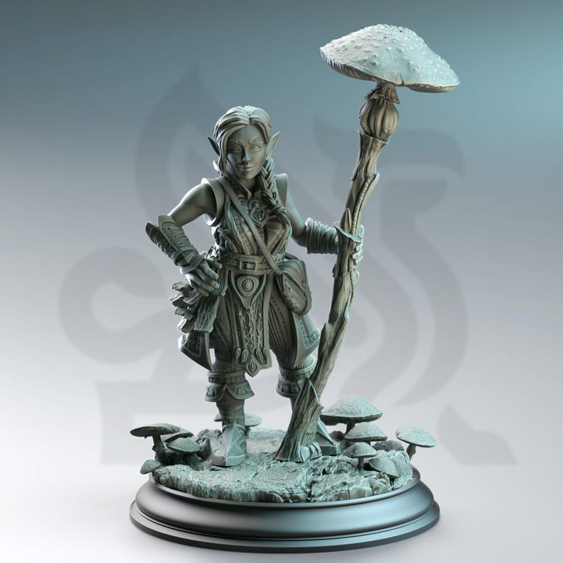 Female Halfling Druid Miniature Cordelia Homestead Hermit 3D Printed ...