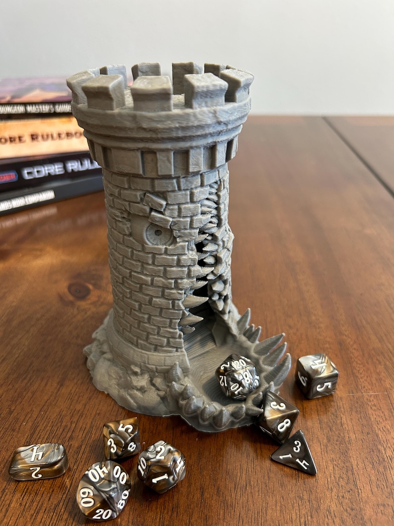 Mimic Dice Tower: 3D Printed Fantasy Terrain for Dnd - Etsy