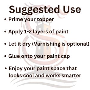 Dice Pile Paint Bottle Topper DND Dice Paint Bottle Topper Dice Cap for ...