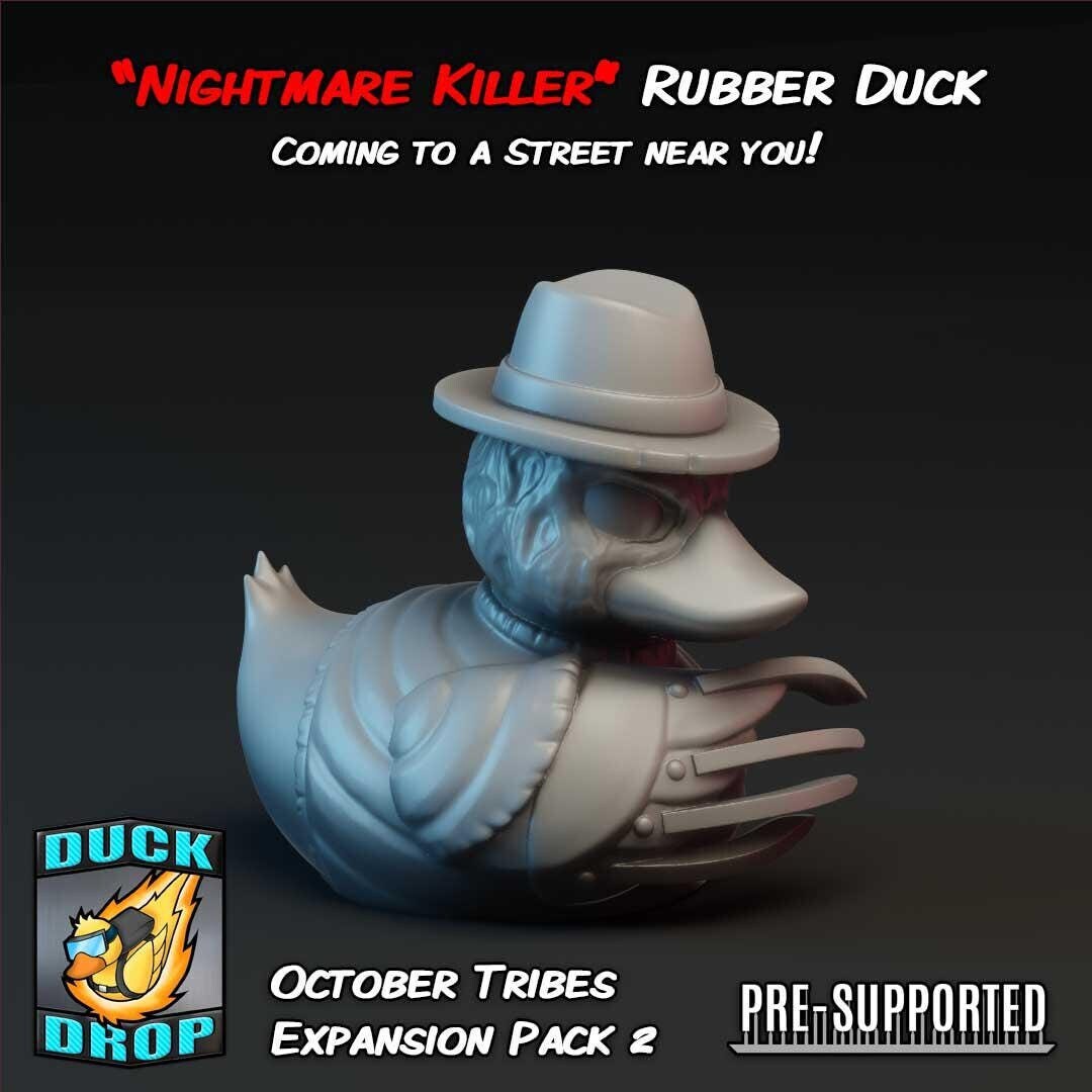 The Nightmare Killer and Groundskeeper Horror Art Toy Rubber Duck Art ...