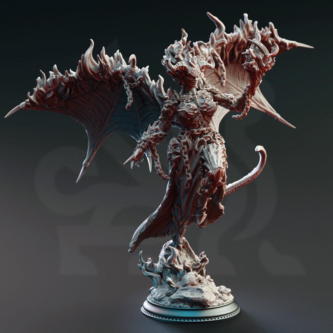 Abyssal Demon Queen Miniature: Mother of the Abyss 3D Printed Resin ...
