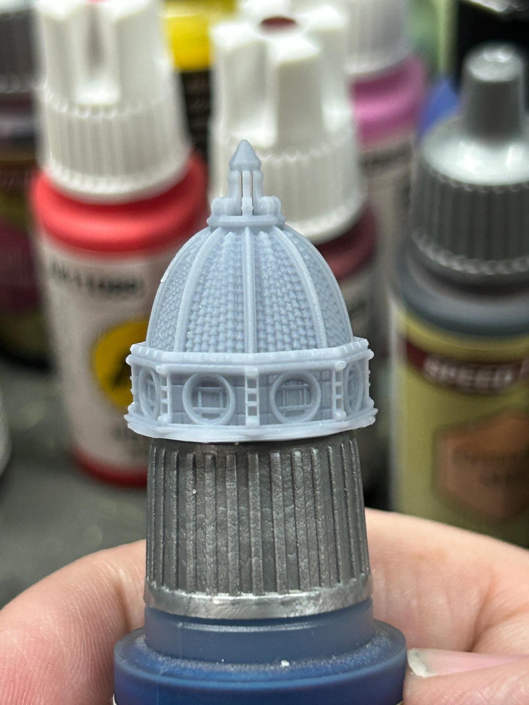 Architectural Dome Paint Bottle Topper European Cathedral Miniature ...