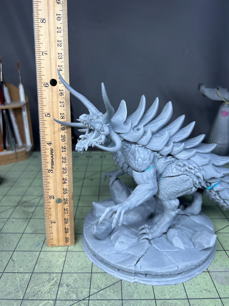 Epic Tarrasque Miniature for Dnd Pathfinder 3D Printed Great Gift Idea ...