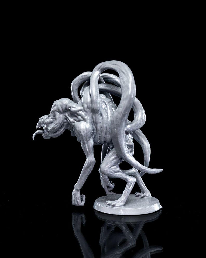 Demogorgon Miniature Horrifying Two Headed Monster Mini for Dnd ...