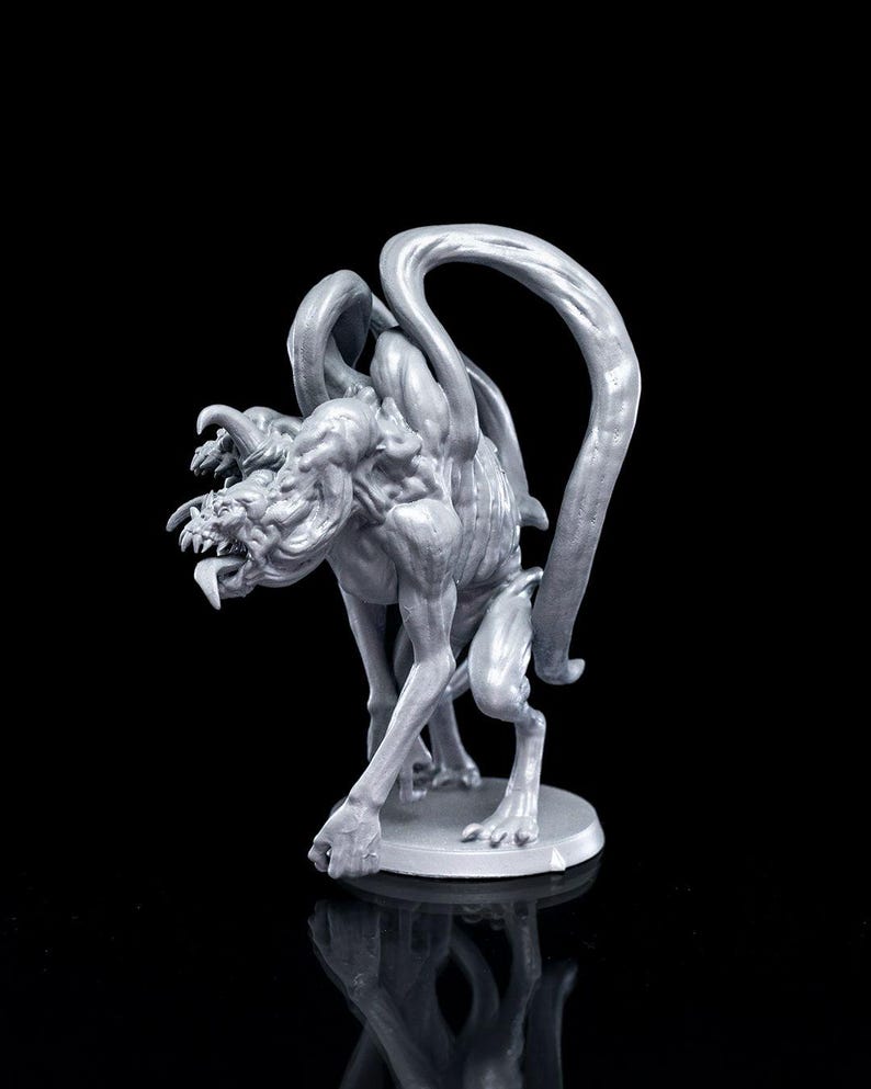 Demogorgon Miniature Horrifying Two Headed Monster Mini for Dnd ...