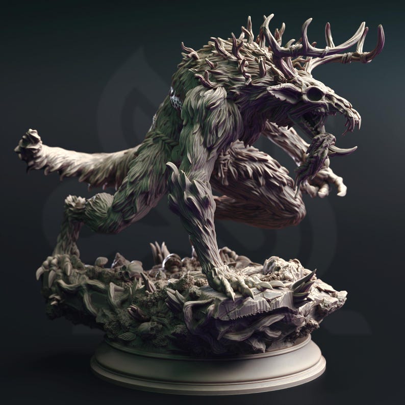 Wendigo Monstrosity Forest Horror Miniature Wendigo Abomination TTRPG ...