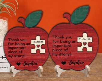 Personalized Teacher Appreciation End of Year Gift Apple - Etsy