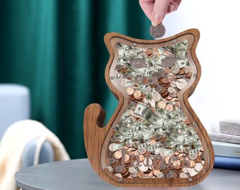 Cat Money Box - Etsy