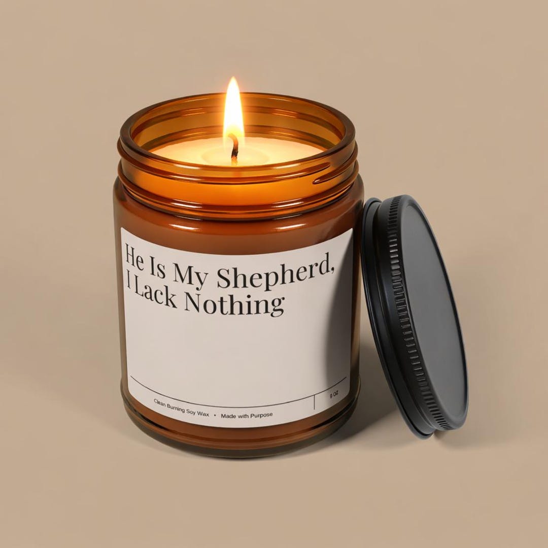 He is My Shepherd I Lack Nothing, Christian Gift for Friend, Prayer ...