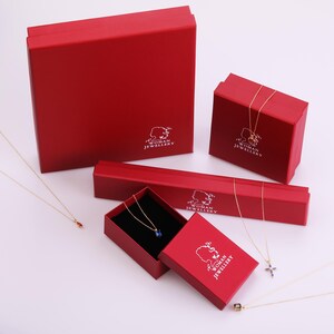 Elegant Ruby Rectangle Necklace, July Birthstone Pendant, 14K Solid ...
