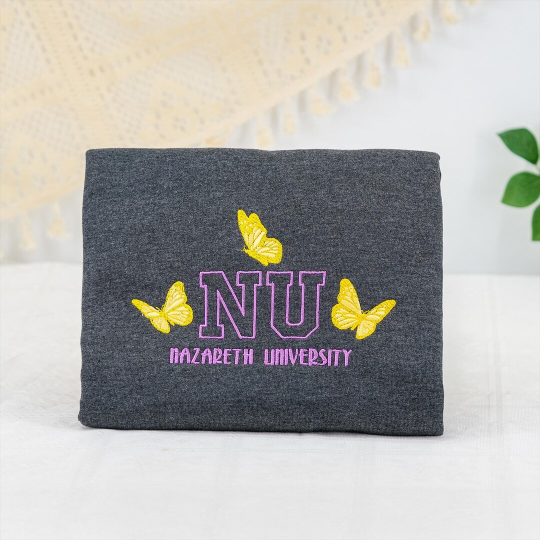 Custom NU Sweatshirt, Nazareth University Embroidered Hoodie With ...