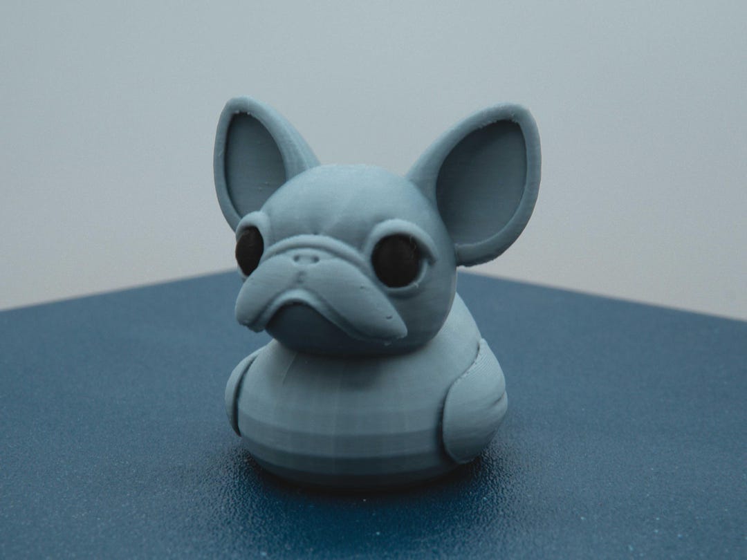 3D Printed Frenchie Duck Figurine – Cute Bulldog Duck Hybrid | PLA ...