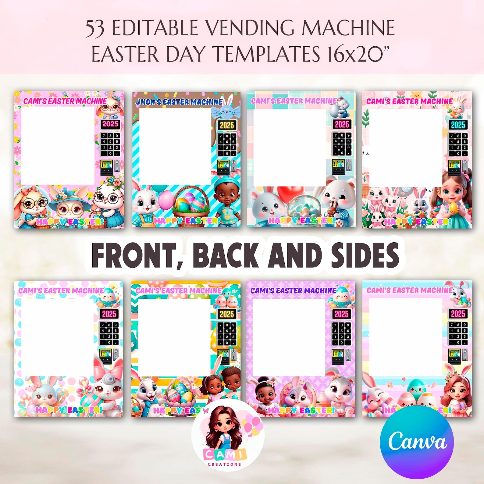 Easter Vending Machine Template|blank Vending Machine Template|easter ...