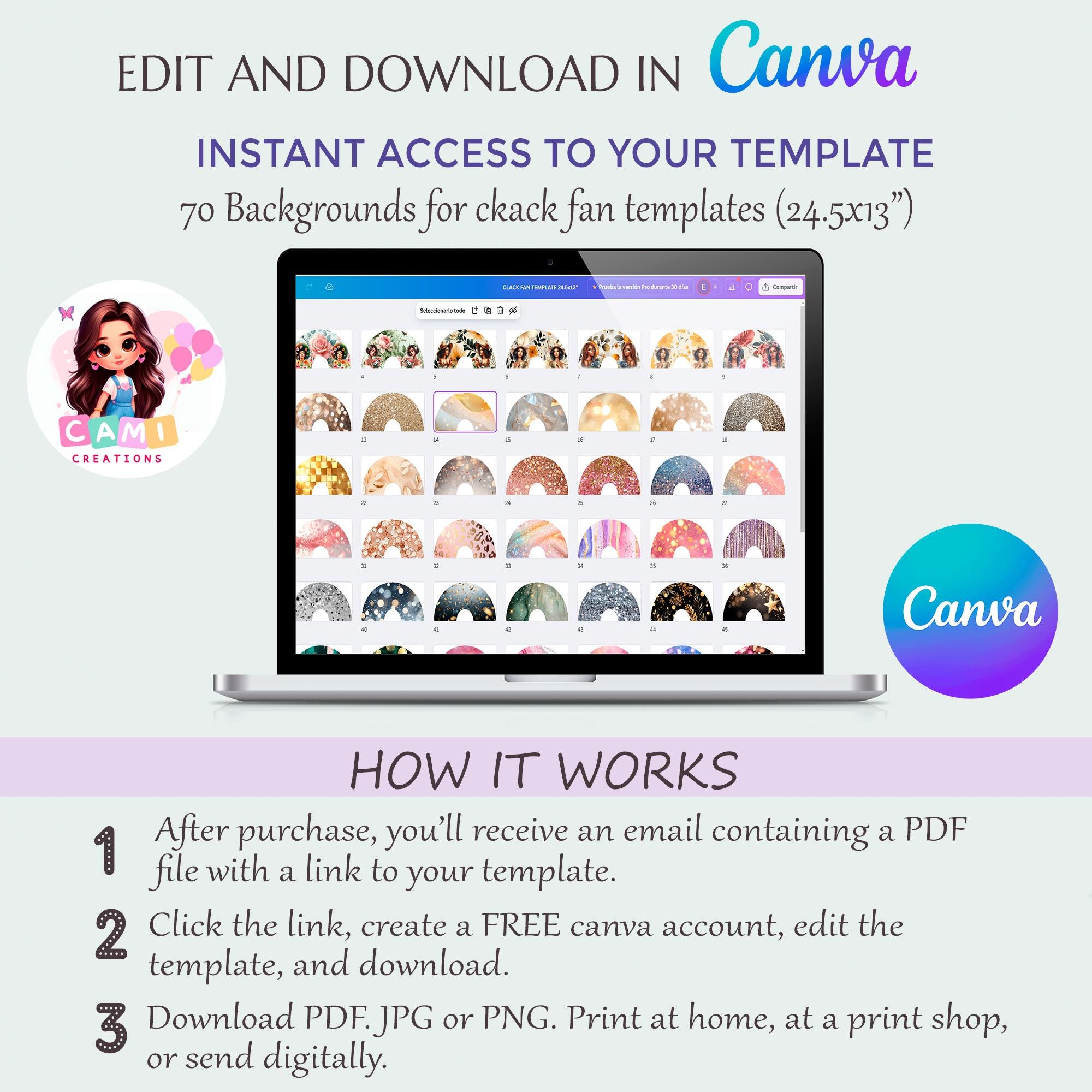 Clack Fan Template | Canva Clack Fan Template | Clack Fan Template for ...