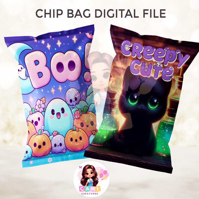 Halloween Chip Bag |halloween Chip Bag Bundle |candy Bag for Halloween ...
