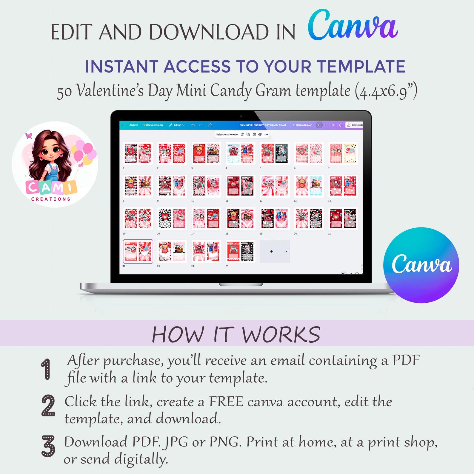 Valentine's Day Candy Gram Template | Valentine's Day Candy Gram ...