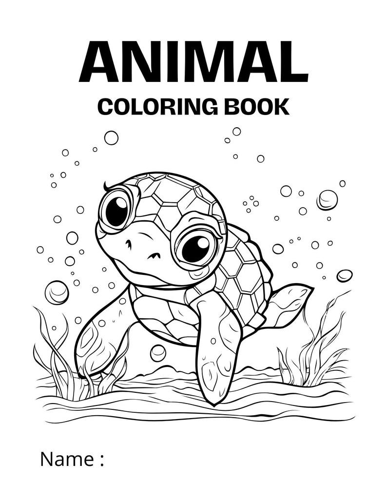 Sea Animals Coloring Page, Animals Coloring Page, Sea Animal Coloring ...