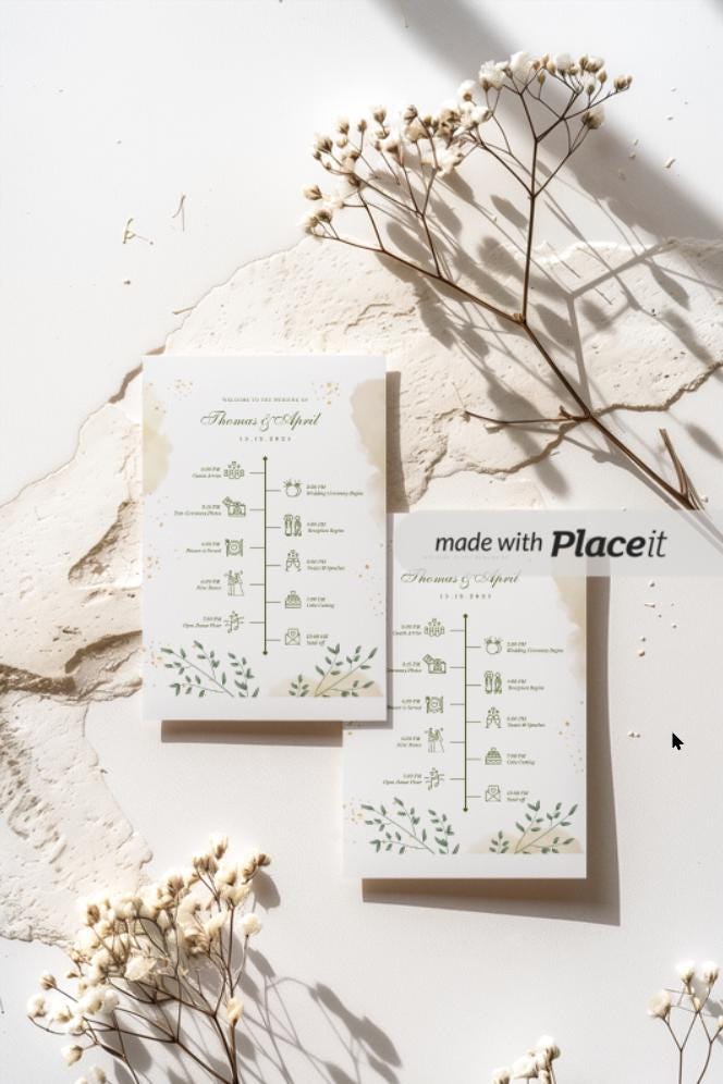 Editable Wedding Timeline Template, Day-of Timeline, Wedding Itinerary ...