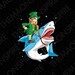 Funny Leprechaun Riding Shark PNG - Perfect for St. Patrick's Day Fun ...