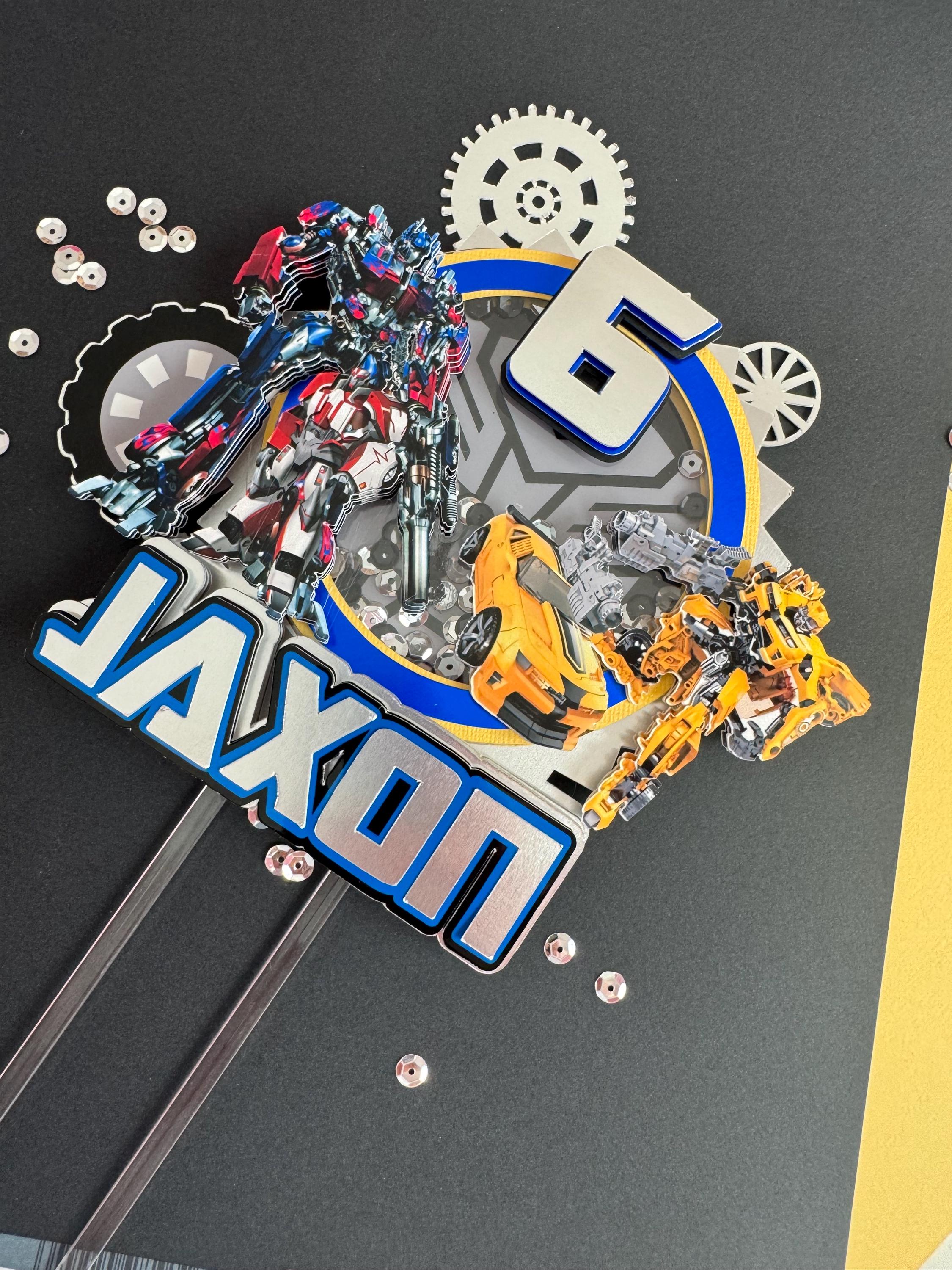 Transformers Cake Topper, Bumblebee Party Decorations, Transformers ...