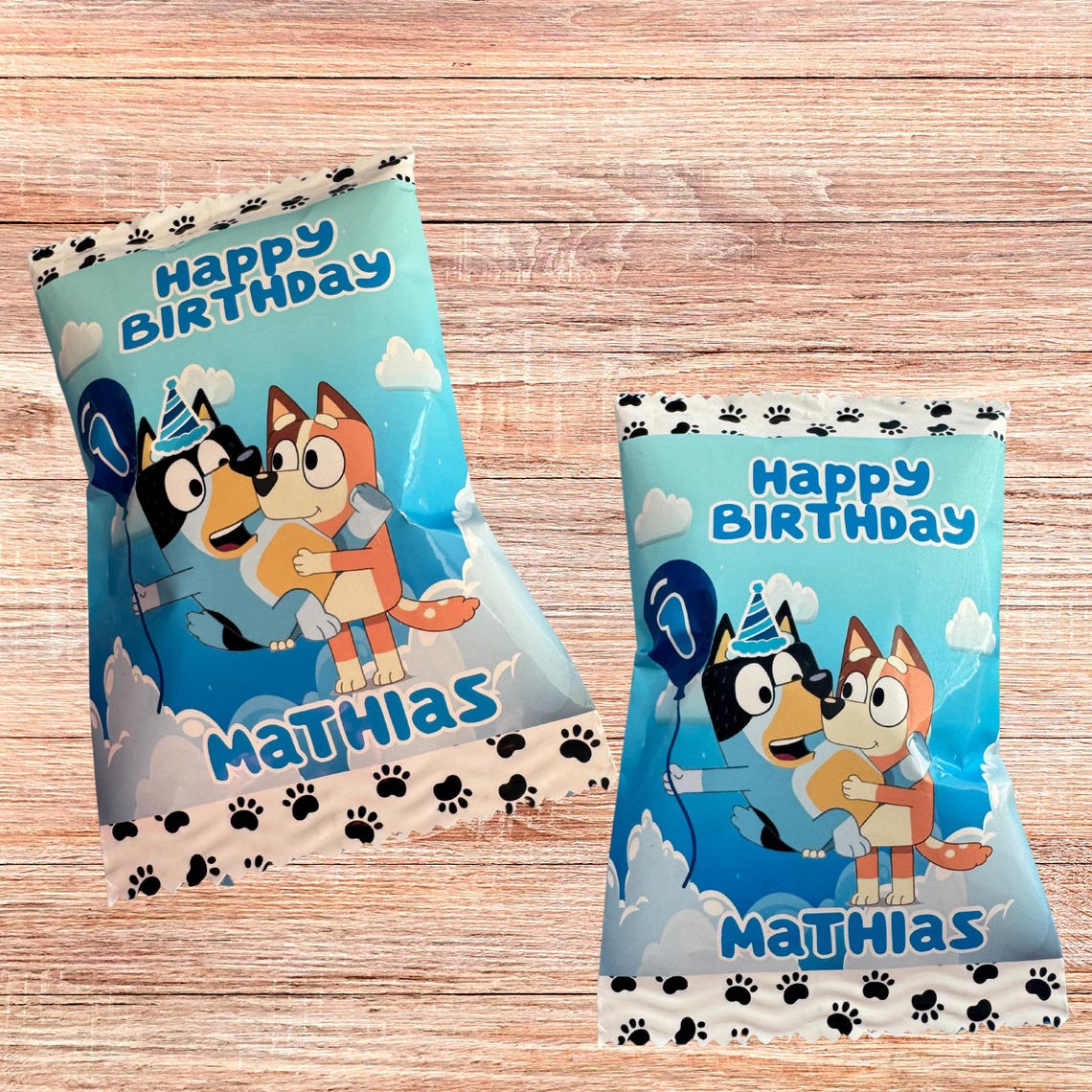 Bluey Chip Bags Bluey Birthday Chips, Bluey Party Favor Bags Birthday ...