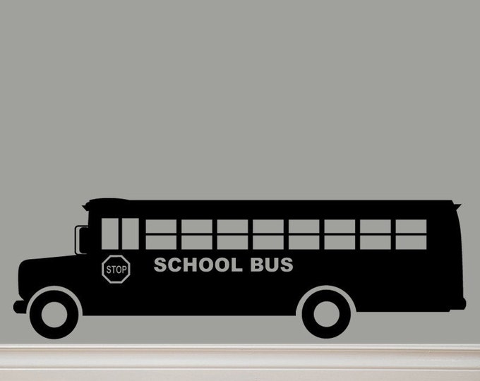 School Bus Vinyl Decal Lettering Original Graphic by Decomod Walls - Etsy