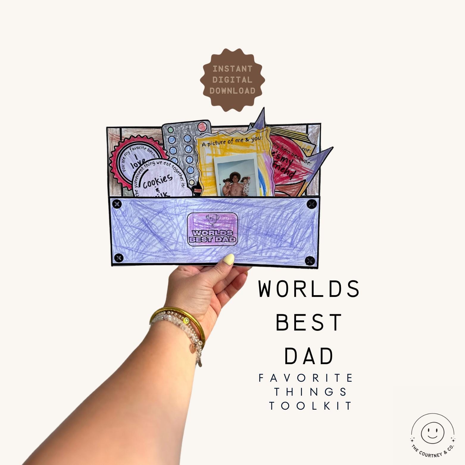 World’s Best Dad - Favorite Things Toolkit | Printable Dad Craft ...