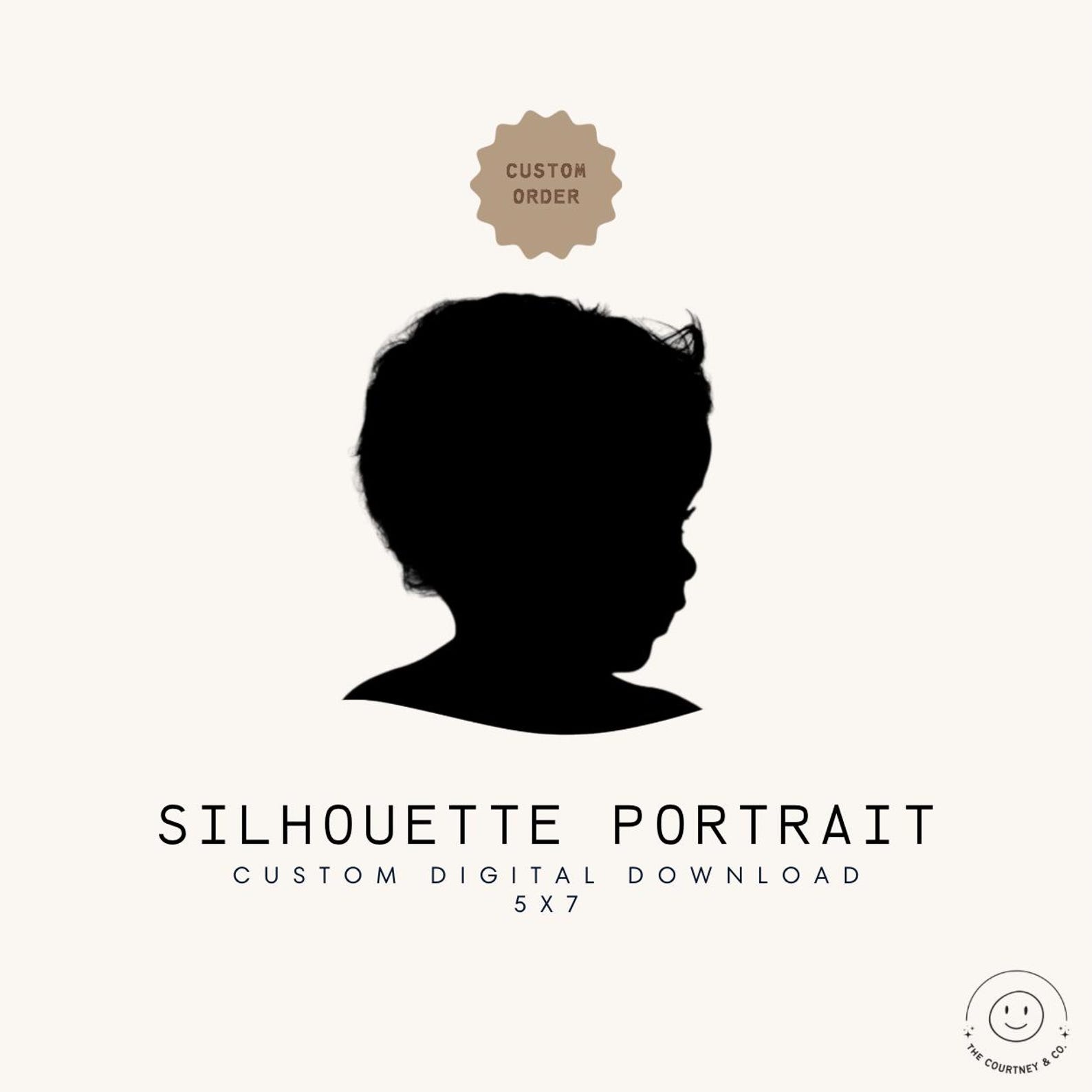 Custom_silhouette Portrait_digital Download - Etsy