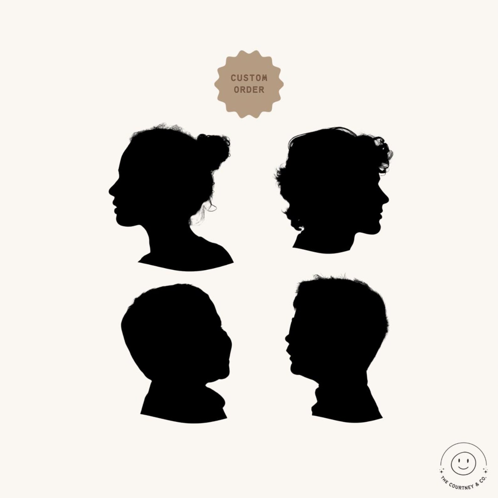 Custom_silhouette Portrait_digital Download - Etsy