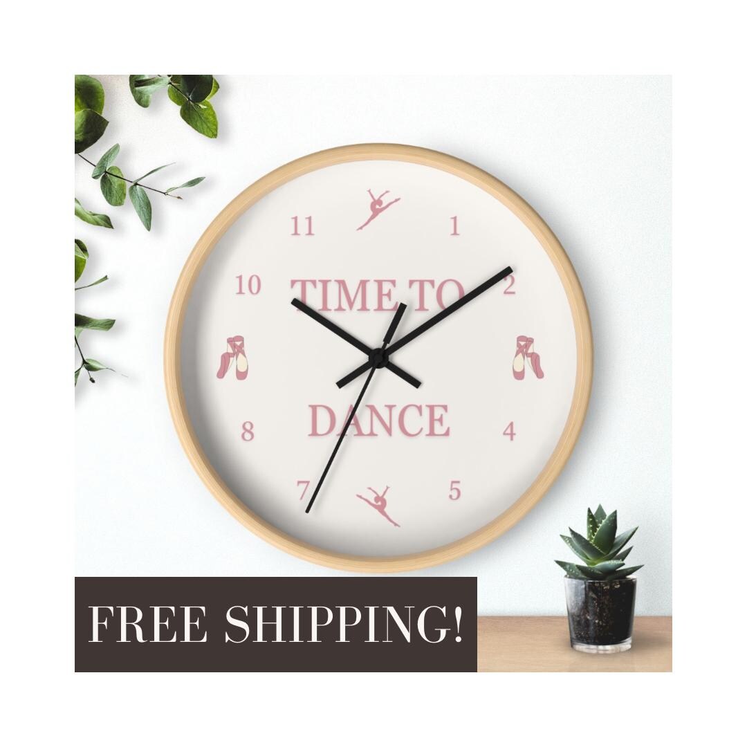 Dance Wall Clock, Dancer Pointe Shoes, Ballet Studio Decor - Etsy