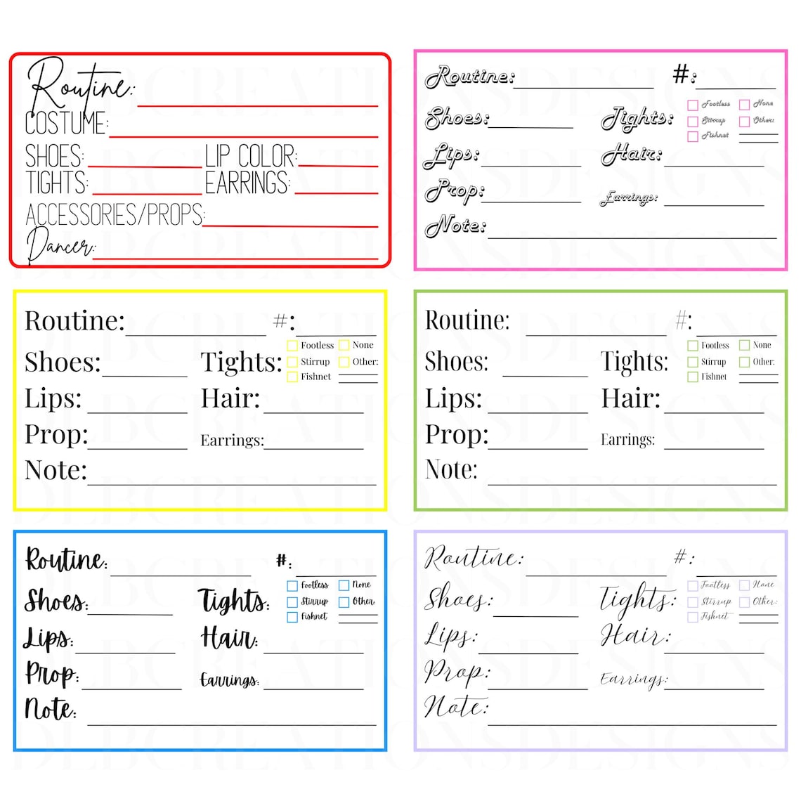 Custom Dance Garment Bag Labels, 50+ Templates (digital Download) - Etsy