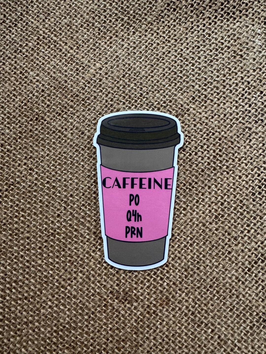 Funny Caffeine Waterproof Vinyl Sticker - Paramedic, Nurse, EMT - Etsy