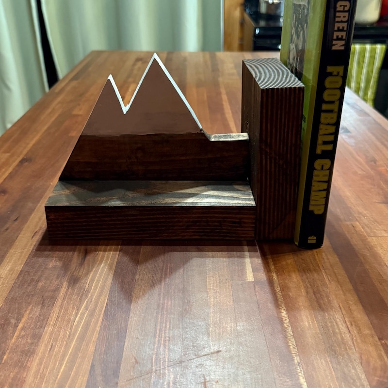 Mountain Bookends - Etsy